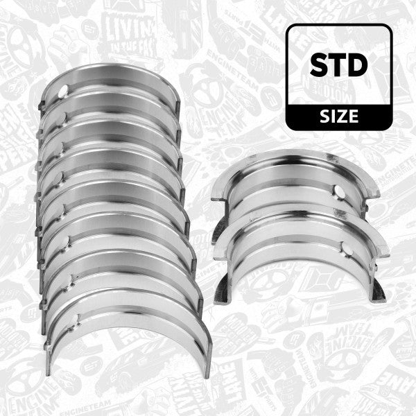(M5354 STD MSP) MAIN BEARING FOR VW MB10708 VW AUDI TT 2.0 T FSI (BWA ...